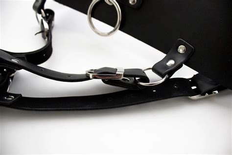 Leather Bondage Restraint Panties For Strap On Vibrating Dildo Penis Female Chastity Belt Adult