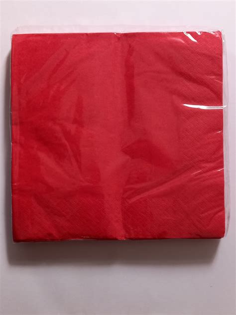 Ruby Red Lunch Napkins Build A Party Uk