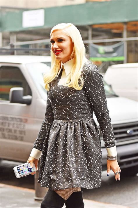 Gwen Stefani In Mini Dress Out In Manhattan Gotceleb
