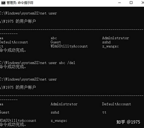 Windows用户相关dos命令演示 知乎