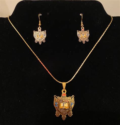 Sgrho Shield Necklace And Earrings Mysite