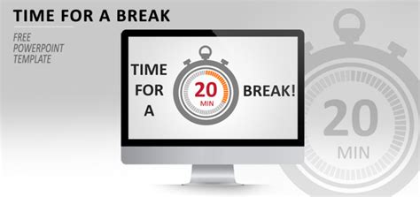 Time For A Break PowerPoint Template Showeet