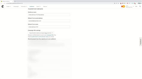 Criar Um Público No Mailchimp