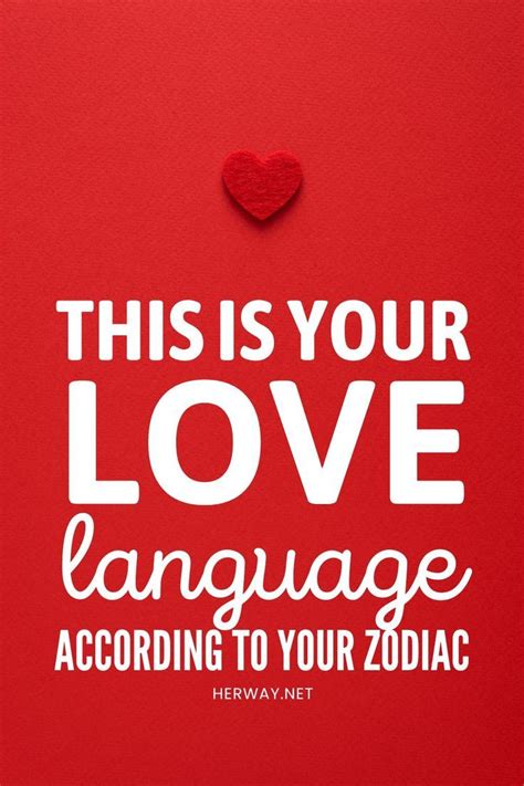 This Is Your Love Language According To Your Zodiac Artofit