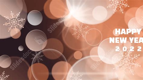 Romantic Creativity Beautiful Festival White New Year Powerpoint