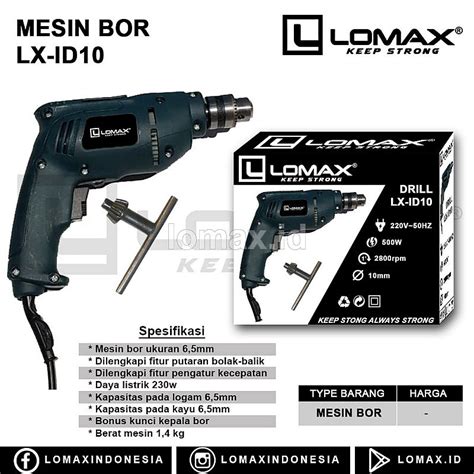 Power Tools Mesin Bor Lx Id10 Impact Drill • Lomax Indonesia