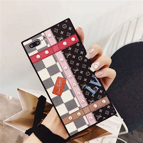 ヴィトンiphonexケース ブランド Louis Vuitton ルイヴィトン アイフォンx Plusカバー ペッパピッグ 可愛い リベット