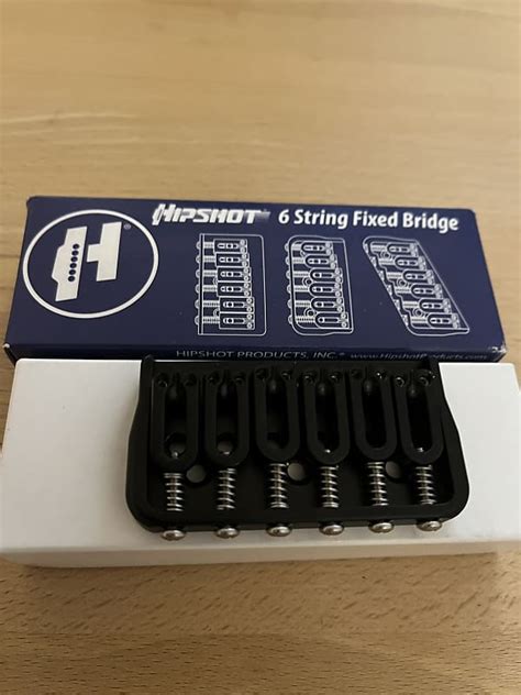Hipshot String Fixed Guitar Bridge Black Reverb