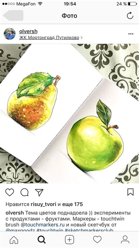 Пин на доске ААА скетчи Овощи фрукты Фрукты Искусство рисования маркером Рисунки