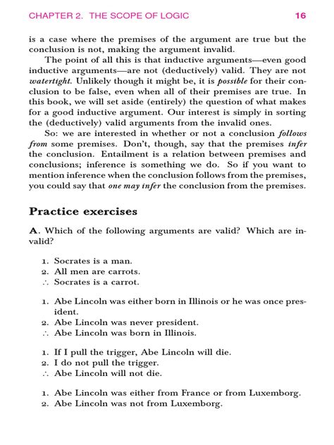 Valid And Invalid Arguments Pdf