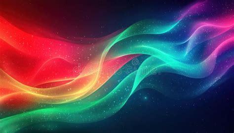 Abstract Colorful Waves Flowing On Dark Background Stock Image Image Of Space Flow 331629955