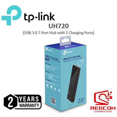 TP-LINK UH720 USB 3.0 7-Port Hub with 2 Charging Ports | Shopee Malaysia