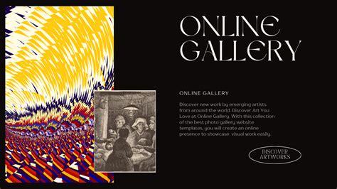 Dark Mode Web Design Landing Page For Online Gallery On Behance