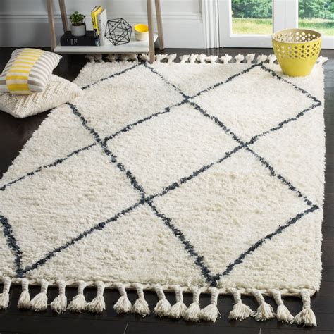 Safavieh Casablanca Youssa 8 X 10 Wool Ivorygray Indoor Trellis