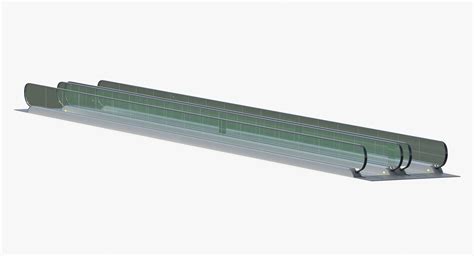 Moving Walkways Single 20m And Double 40m Length Clear And Dirty 3D
