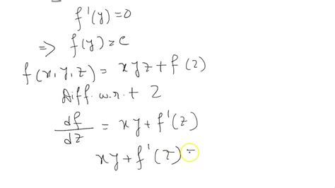 f x y z yzi xzj xy 2z k a find a function f such that f