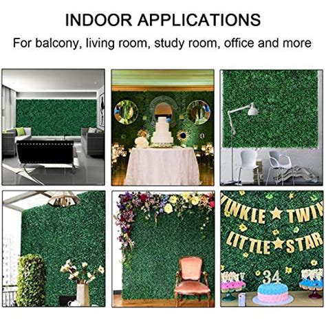 Boxwood Panels 8 Pcs Artificial Boxwood Hedge Mats Uv Protected