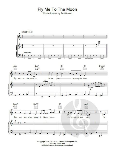 Fly Me To The Moon Von Frank Sinatra Noten Kaufen Download Smd42231