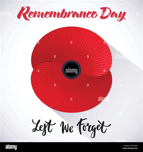 Remembrance Day Poster Stock Vector Image And Art Alamy
