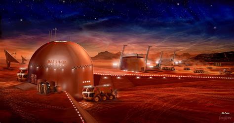Mars Base By Xarc And James Vaughan Human Mars