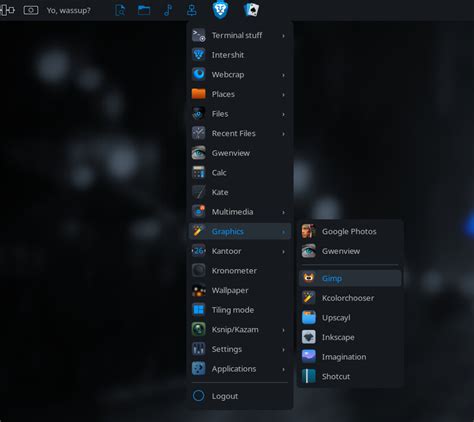 Does A Context Menu Based Application Menu Exist Help Kde Discuss