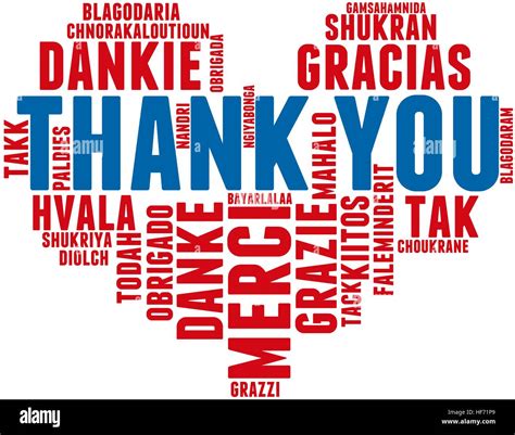 Thank You Word Cloud On A White Background Stock Vector Image And Art Alamy