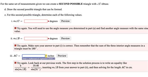 solved for triangle abc we are given that m∠a 31∘ ab 17 4