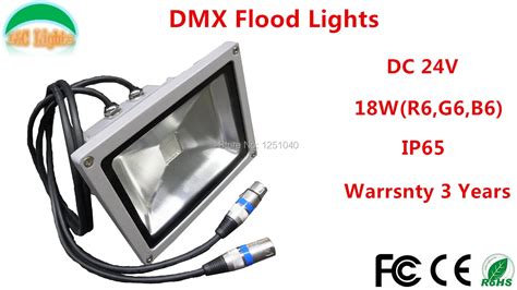 LED Flood Lights 20W RGB Changeable Color 24VDC Outdoor Spotlights IP65