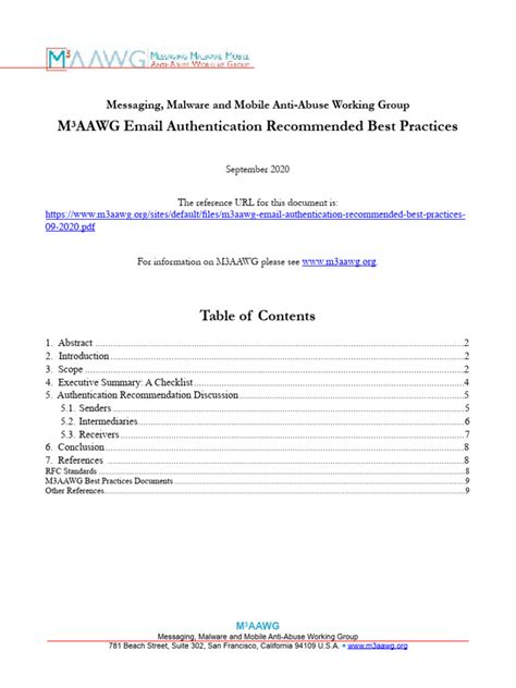 email auth best practices pdf