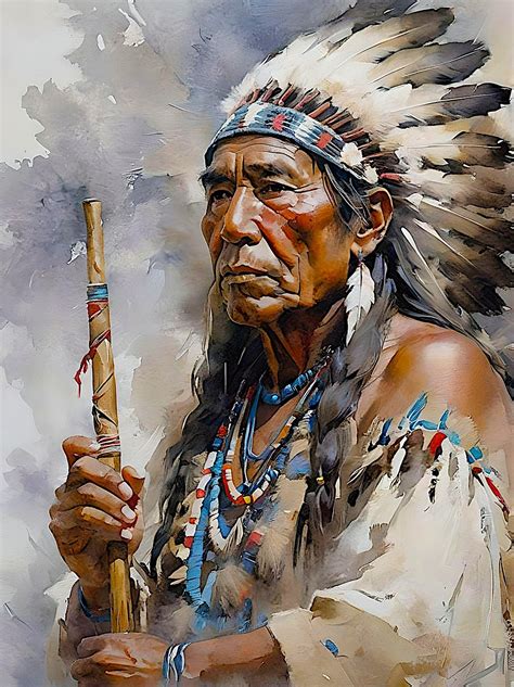 Download Ai Generated Chief Headdress Royalty Free Stock