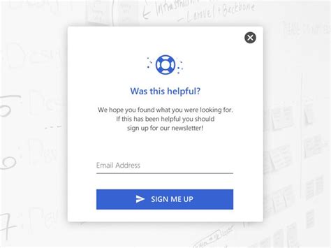 Pop Up Web Design Pop Up Window App Layout