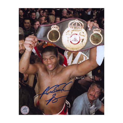Aj Sports Riddick Bowe Autographed Boxing Heavyweight Champion With