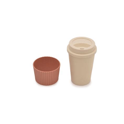 Copo Para Café Em Bambu C Tampa e Mexedor 450ML TudodeFerramentas