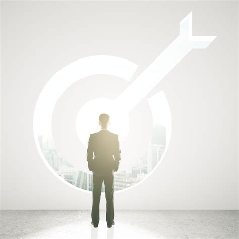 Premium Photo Targeting Concept Businessman