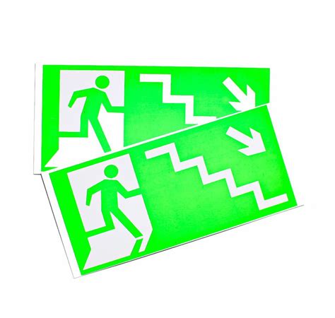 Placa De Sinalização Pvc Escada Neon Rocha Etiquetas