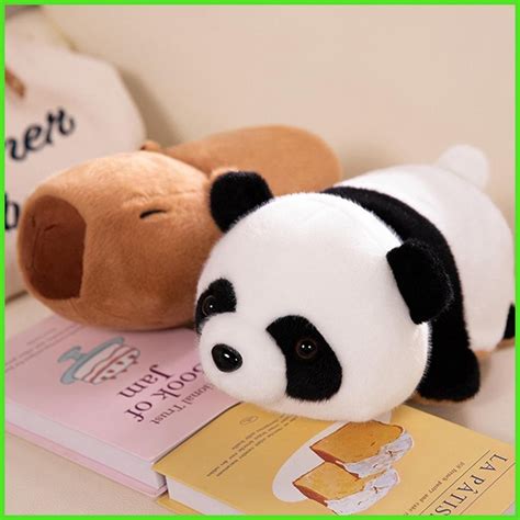 ตุ๊กตา Capybara 13 4in Panda Plushies เปลี่ยนเป็น Capybara Soothing
