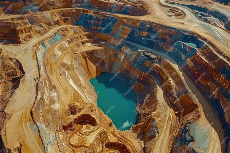 Premium Photo Aerial View Of Copper Mine In Atacama Desert Chile