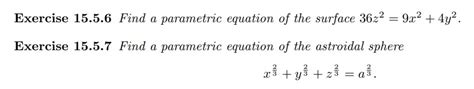 Solved Exercise Find A Parametric Equation Of The Chegg