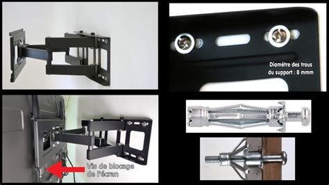 fixer une TV au mur avec un support mural TV 2 méthodes