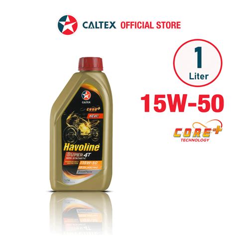 Caltex Havoline Super 4T Semi Synthetic Motorcycle Oil 1L 15W50