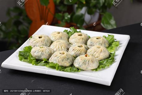 薄皮包子中国菜系食品餐饮摄影汇图网