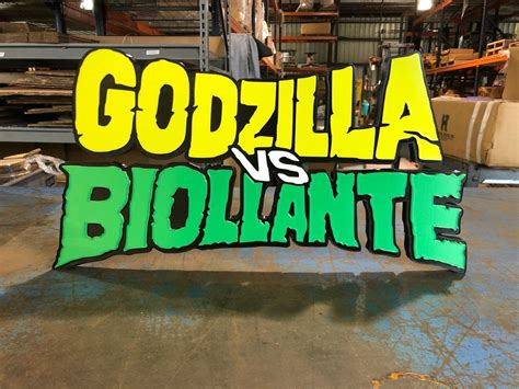 Godzilla Vs Biollante Logo Etsy