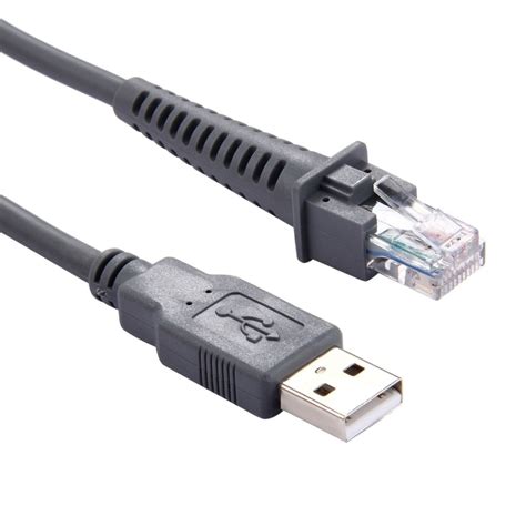 2m Usb A Male To Rj45 Scanner Serial Data Cable For Symbol Ls2208