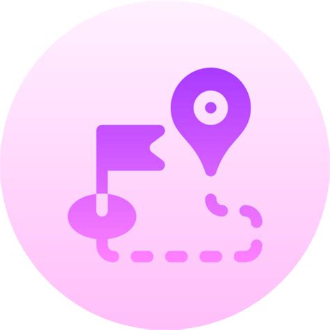 Direction Basic Gradient Circular Icon