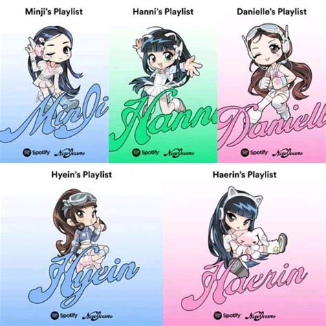 Newjeans Anime Chibi Cartoon Characters Names Chibi
