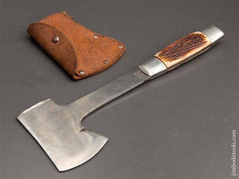 10 1 2 X 3 7 8 Inch Korium Japanese Hatchet With Leather Sheath 9066