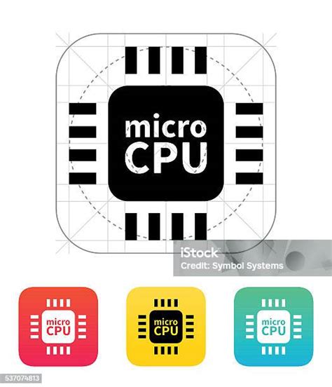 Ikon Cpu Mikro Ilustrasi Vektor Ilustrasi Stok Unduh Gambar Sekarang