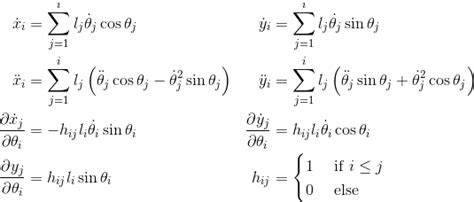 Game Physics Multiple Pendulum Simplified Equation Stack Overflow