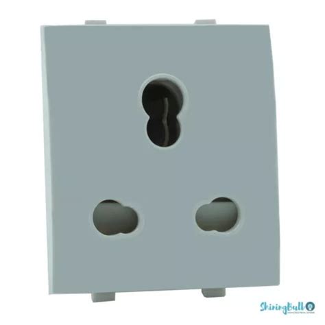 Buy Vinay Altis Series 3 Pin Socket White 461064