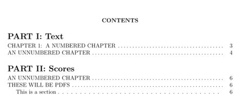 Titlesec Titletoc Margins And Part Content Name TeX LaTeX Stack Exchange